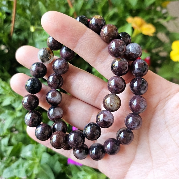 Jewelry | 1 1mm Astrophyllite Garnet Bracelet | Poshmark